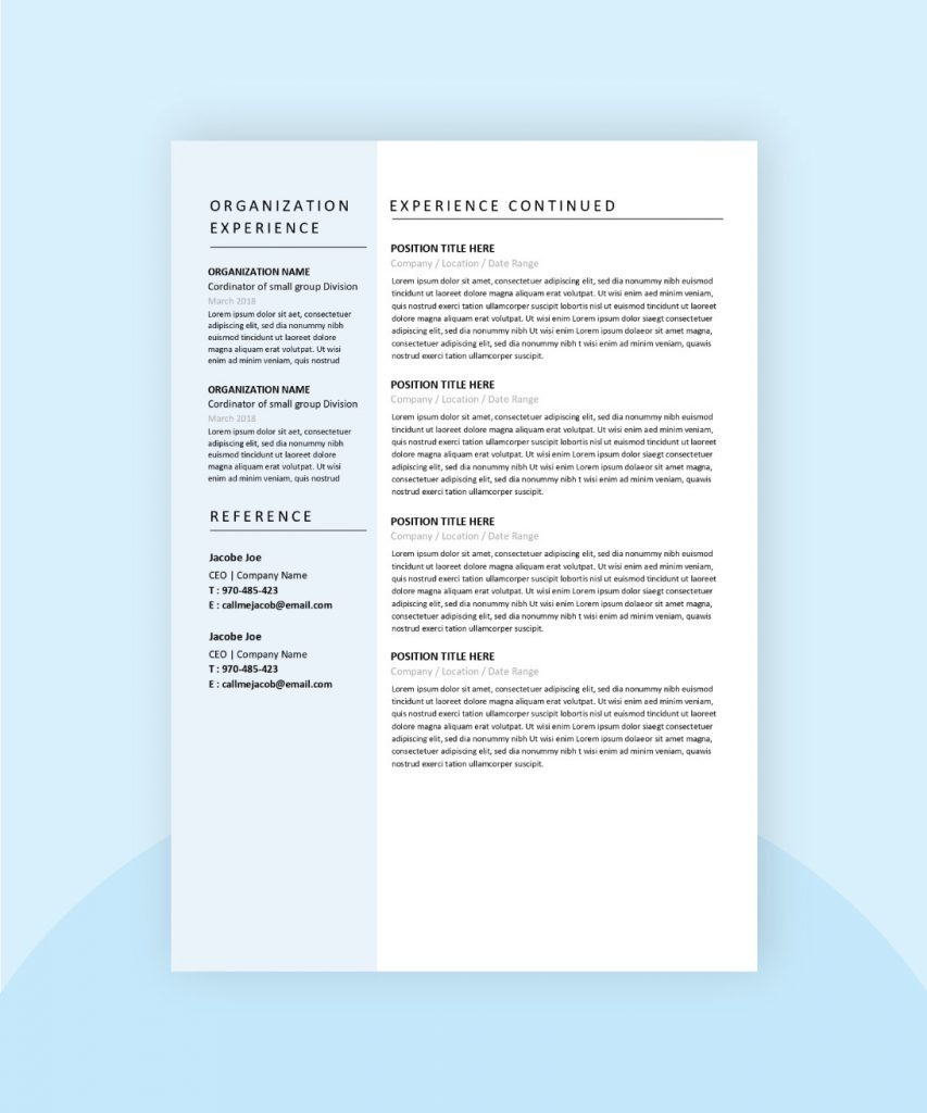 Template Kreatif Archives - CV Resume Indonesia
