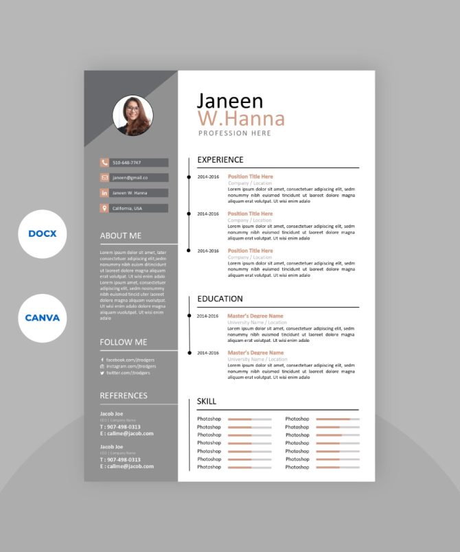 Contoh Template CV Word Gratis Terbaru 2025! - CV Resume Indonesia
