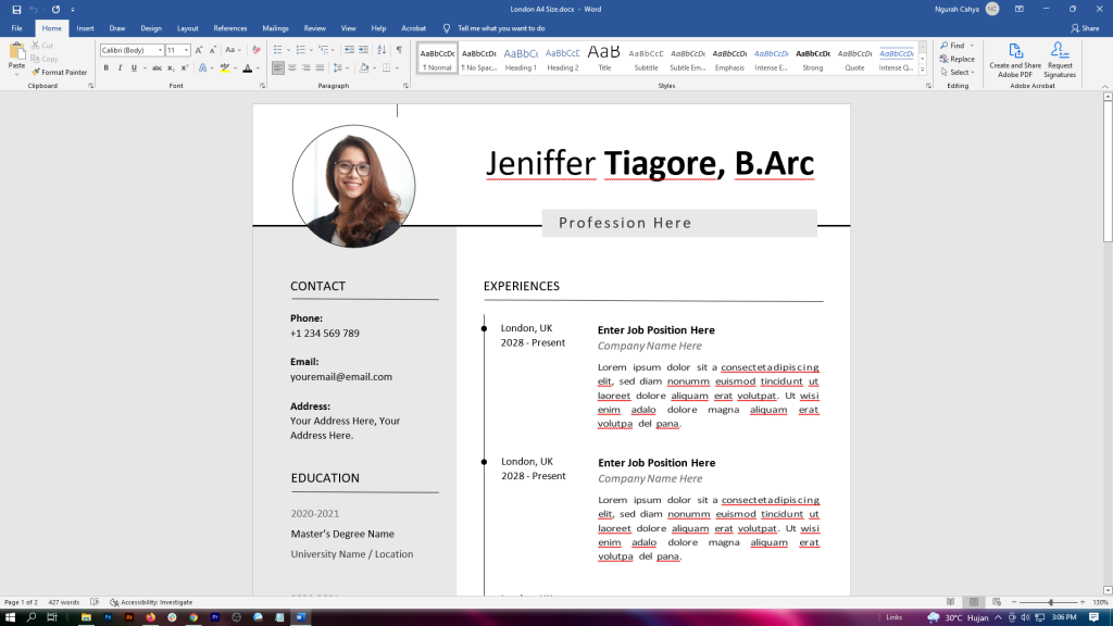 CV Template London - CVResume.co